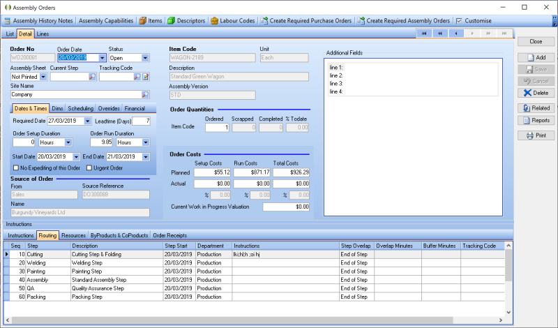 Manufacturing accounting software | Ostendo ERP solutions